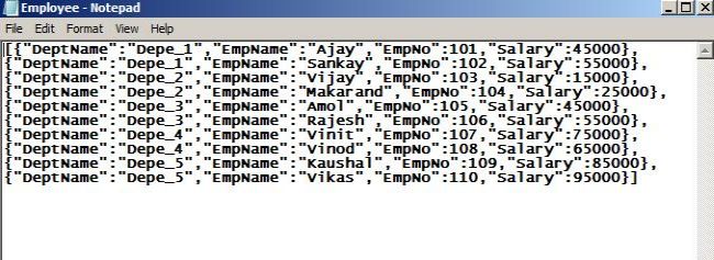 Consuming WCF JavaScript Object Notation (JSON) Consuming WCF JavaScript Object Notation (JSON)