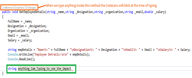 CodeLens Improvements in Visual Studio 2015