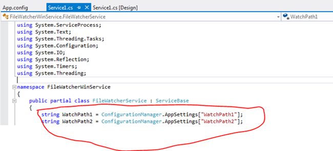 Create File Watcher Window Service In C#
