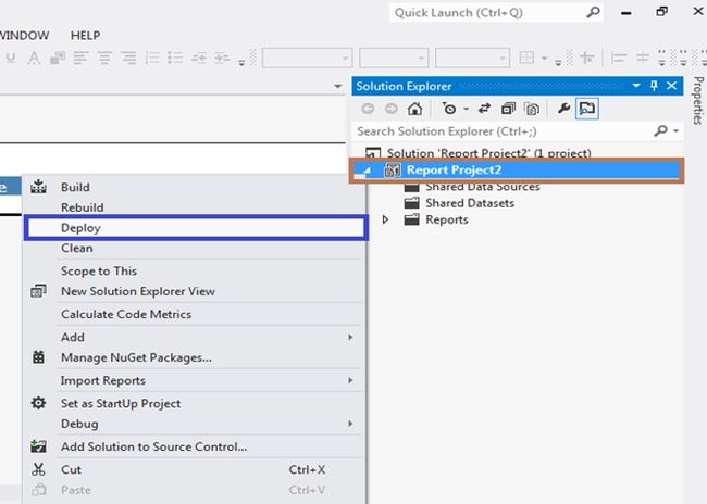 Create SSRS Report in SQL Server