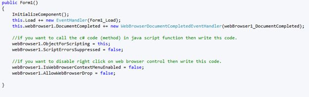 Use JavaScript Function in Window Application C#