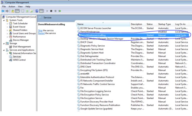Windows Services in C#