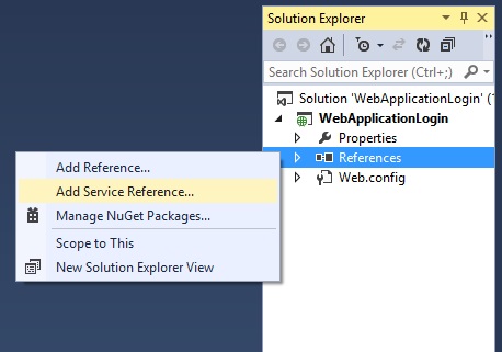 ASP.Net Web Application Using WCF