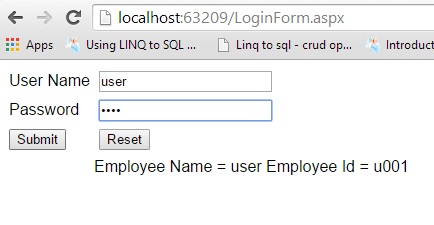ASP.Net Web Application Using WCF