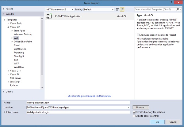 ASP.Net Web Application Using WCF
