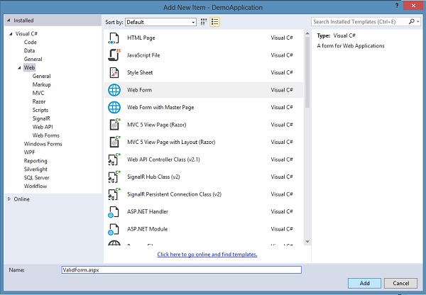 Validate ASP.NET Form Using JavaScript