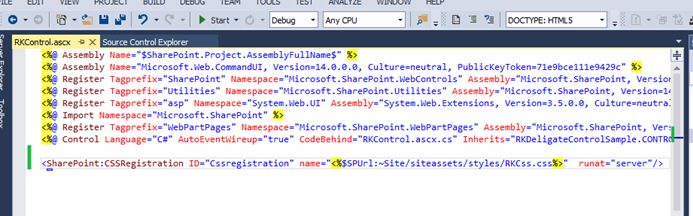 Creating Delegate Controls In SharePoint