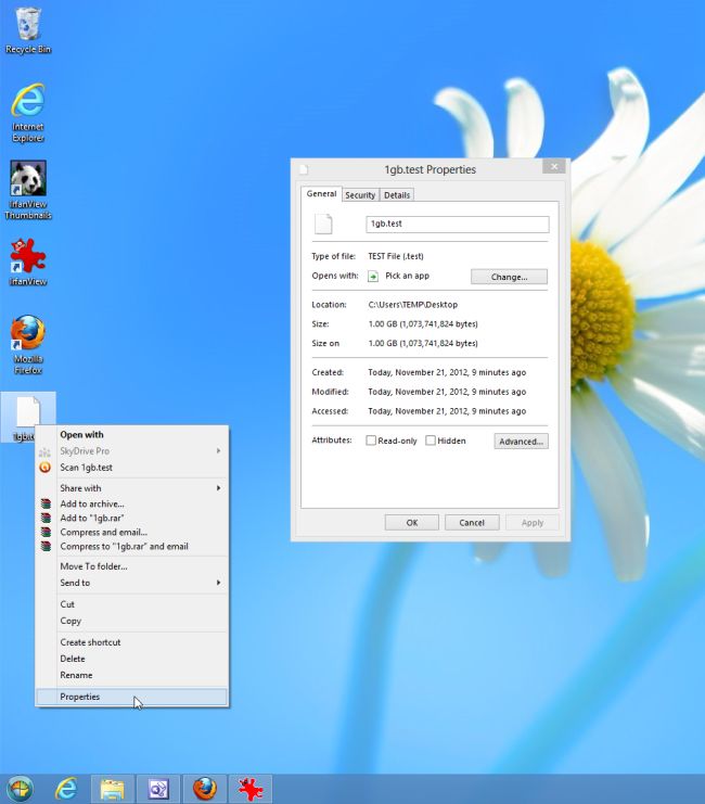 Generate Large Test Files in Windows 8 Generate Large Test Files in Windows 8