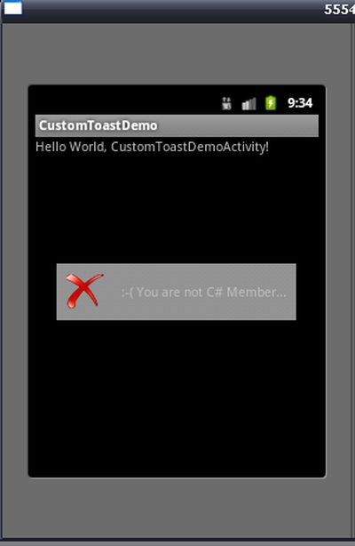 Custom Toast In Android 1284