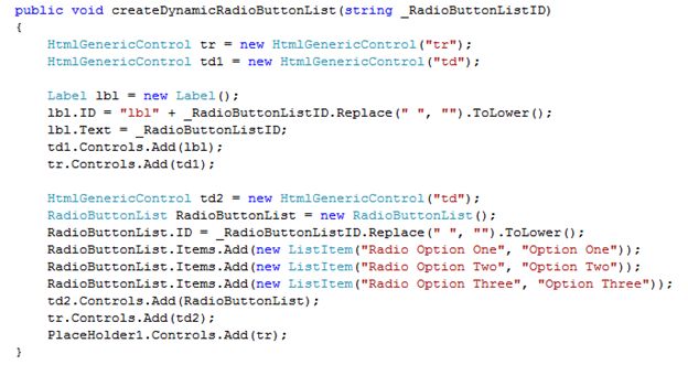 How To Create And Read Values Of Dynamic Controls In Aspnet