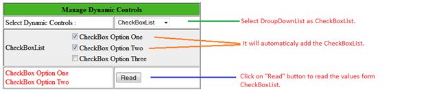 How To Create And Read Values Of Dynamic Controls In Aspnet