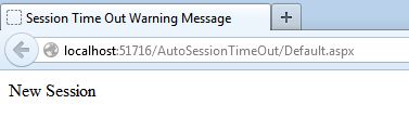 Session Time Out Warning Message Using jQuery in ASP.Net
