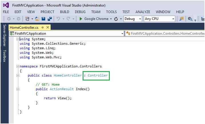 ASP.NET MVC First Application Step By Step