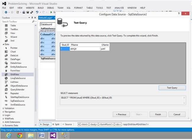 Display Data in GridView Without Using Code