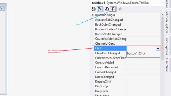 Event Procedure in Windows Forms Application