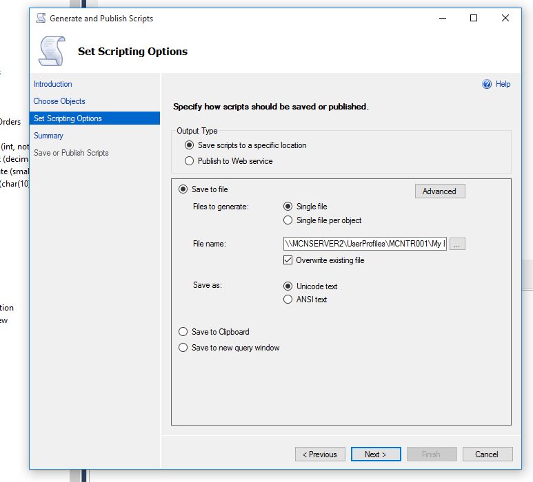 Generate Database Script In Sql Server
