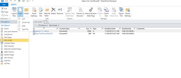 Create a File in SharePoint 2013 Using JavaScript Object Model (JSOM)
