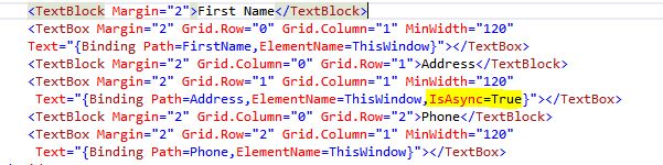 Asynchronous Data Binding Using Isasync And Delay In Wpf 8071
