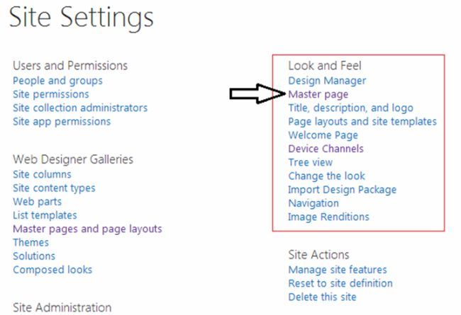 Change the Master Page to Site in SharePoint 2013 Online