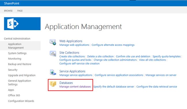 Find the Content Database Name For SharePoint Web Application