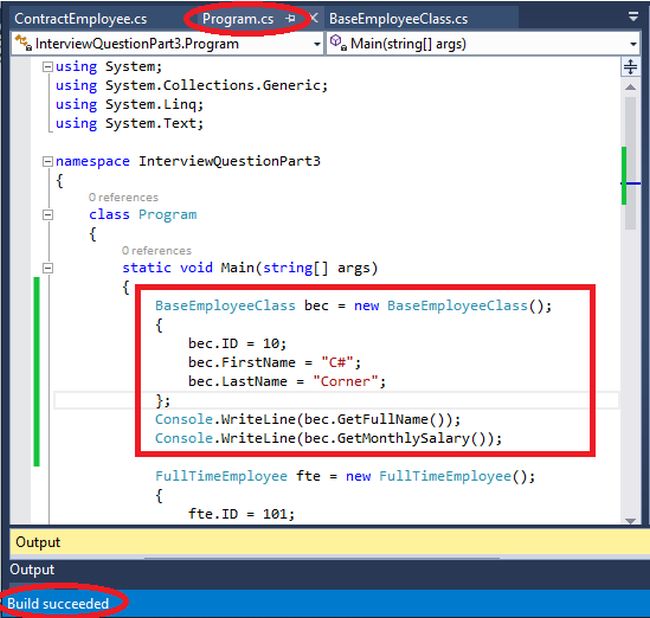 Use an Abstract Class in C#