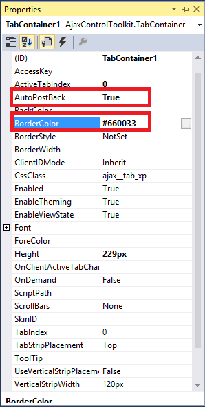 Ajax Tab Container Extender In Aspnet
