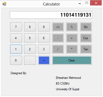 How To Make Calculator In C#?