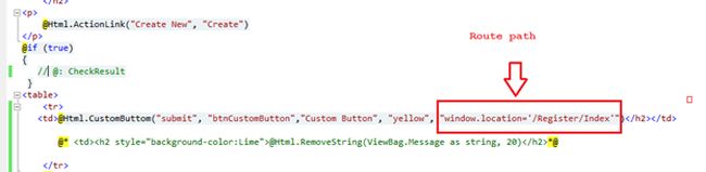 Custom Button With TagBuilder Using MVC Razor Engine