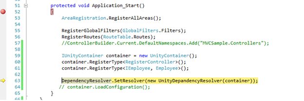 Dependency Injection in MVC 3 Using Constructor Injection in Unity