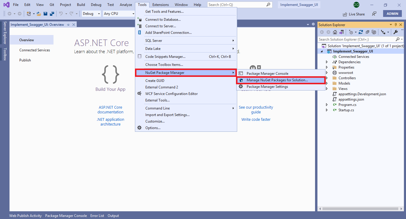 Implement Swagger In ASP.net Core 3.1 Web API