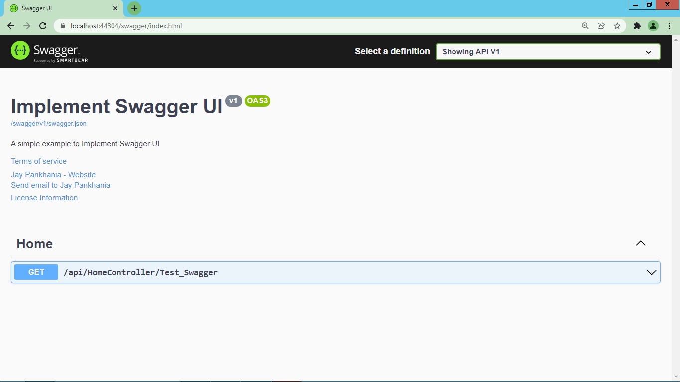 Implement Swagger In ASP.net Core 3.1 Web API