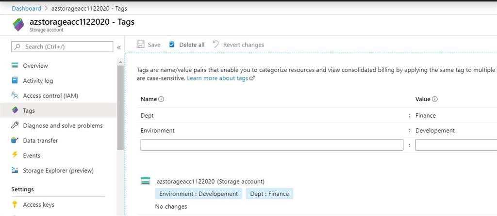 How To Add Tags To An Azure Storage Account Using Powershell 0653