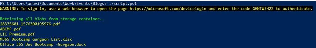 How To Get All The Blobs From An Azure Storage Account Using Powershell 9769