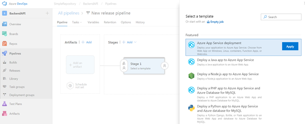 CI/CD through Azure DevOps