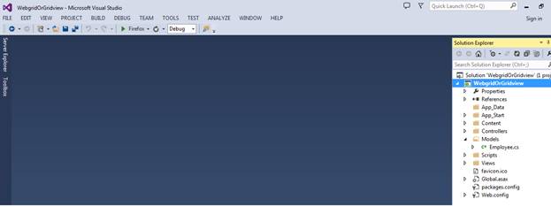 Basic Implementation Of WebGrid Control In ASP.NET MVC 4.0 Basic Implementation Of WebGrid Control In ASP.NET MVC 4.0