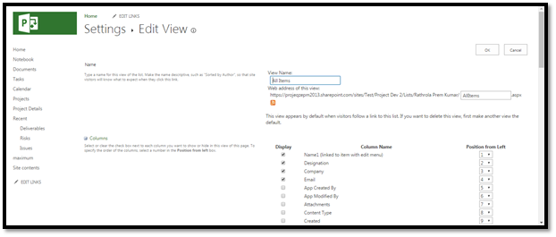 How To Modify The View Of Sharepoint List In Office 365 