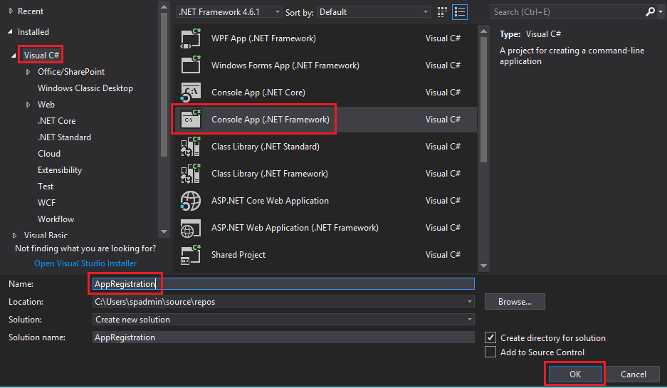 Register An Azure Ad Application Programmatically Using C
