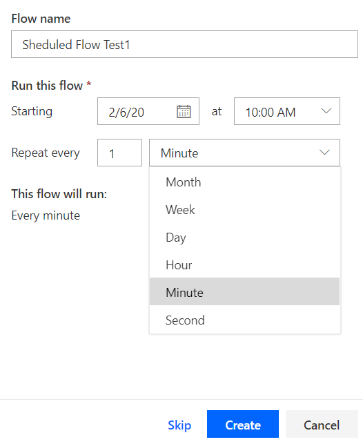 Microsoft Flow With SQL Server