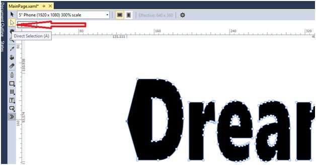 UWP: Converting Text into Vector Image Using Microsoft Expression Blend