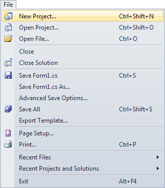 Create Console Program in C#