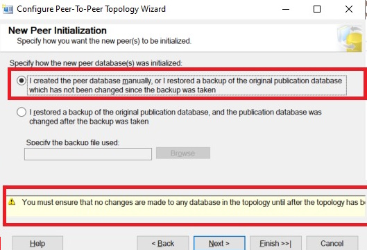 MS SQL Server Replication or Synchronization Peer-to-Peer Topology