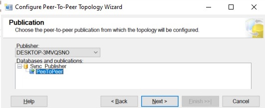 MS SQL Server Replication or Synchronization Peer-to-Peer Topology
