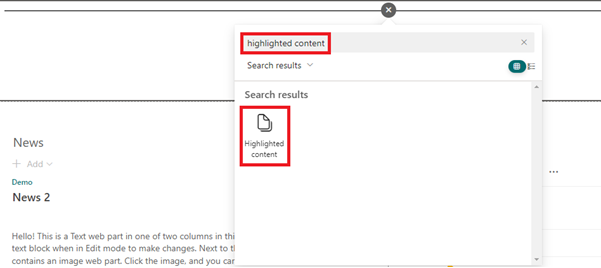 Video Embed Using Highlighted Content WebPart In SharePoint Online