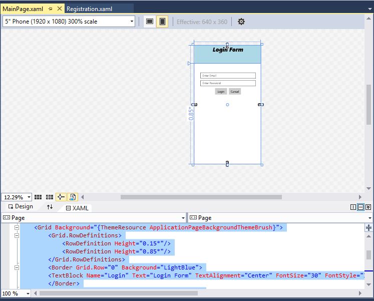 Create Simple Login Form And Navigate to Registration Form