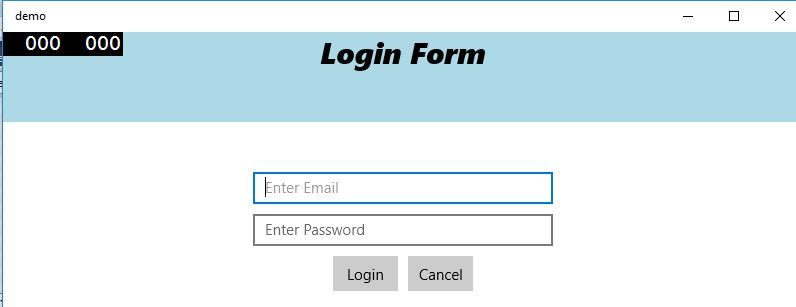 Create Simple Login Form And Navigate to Registration Form