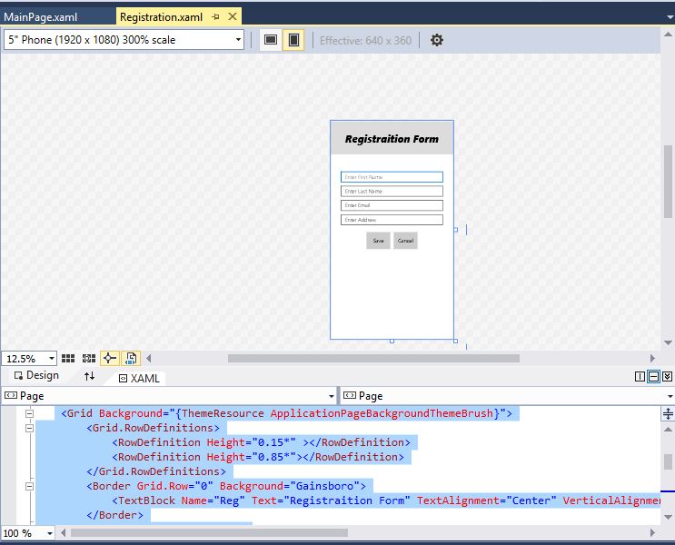 Create Simple Login Form And Navigate to Registration Form