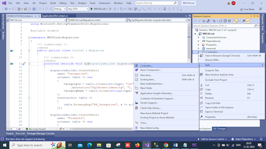 Aspnet Core Mvc Net 60 Crud Operation 