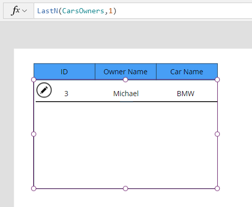 FirstN and LastN Functions in Power Apps