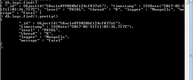 Log4Net For Logging Into SQL And MongoDB