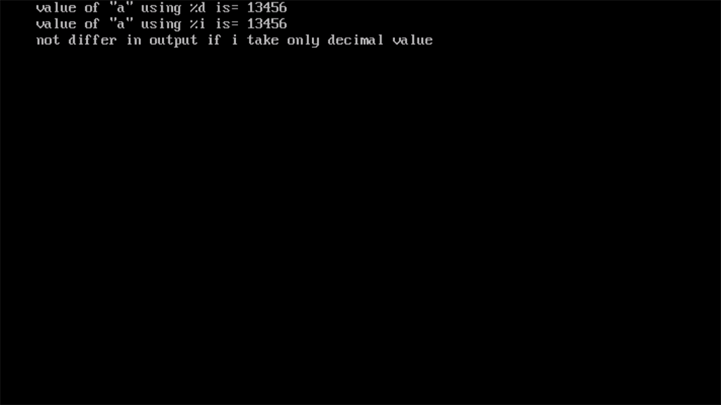 What Are The Differences Between %d And %i Format Specifier